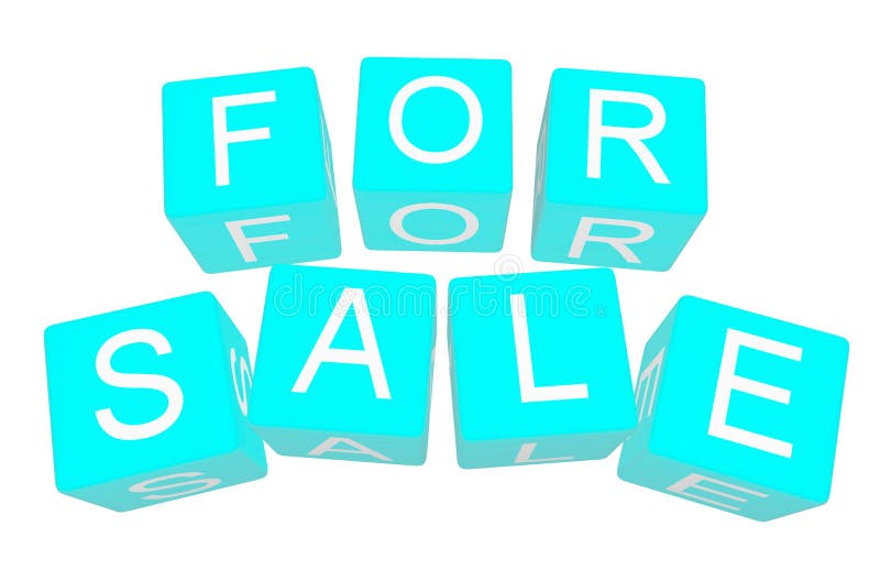 Lettering for sale stock illustration. Illustration of render - 29677082