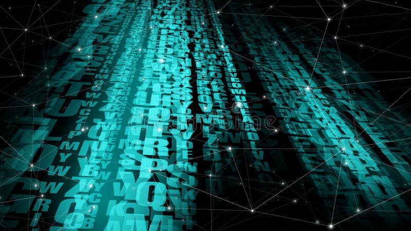 Message Chaotic Blend of Random Letters and Typography Creates ...