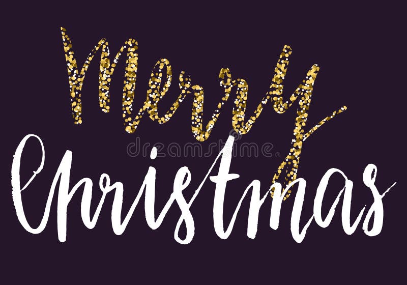 Lettering Text Design Have a Very Merry Christmas. Stock Vector ...