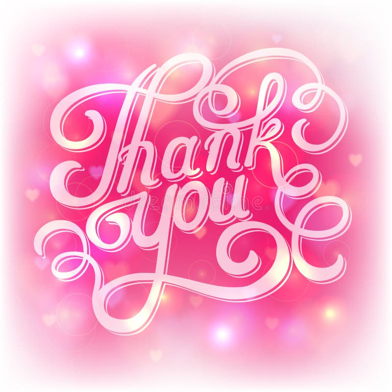 Lettering thank you stock vector. Illustration of lettering - 37422261