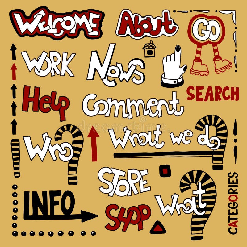 Lettering Web Design Element Stock Vector - Illustration of advertising ...