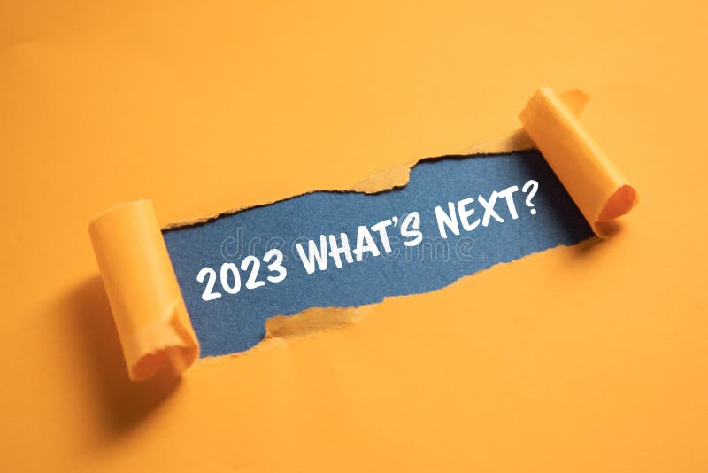 Lettering 2023 what`s next stock photo. Image of number - 263368218