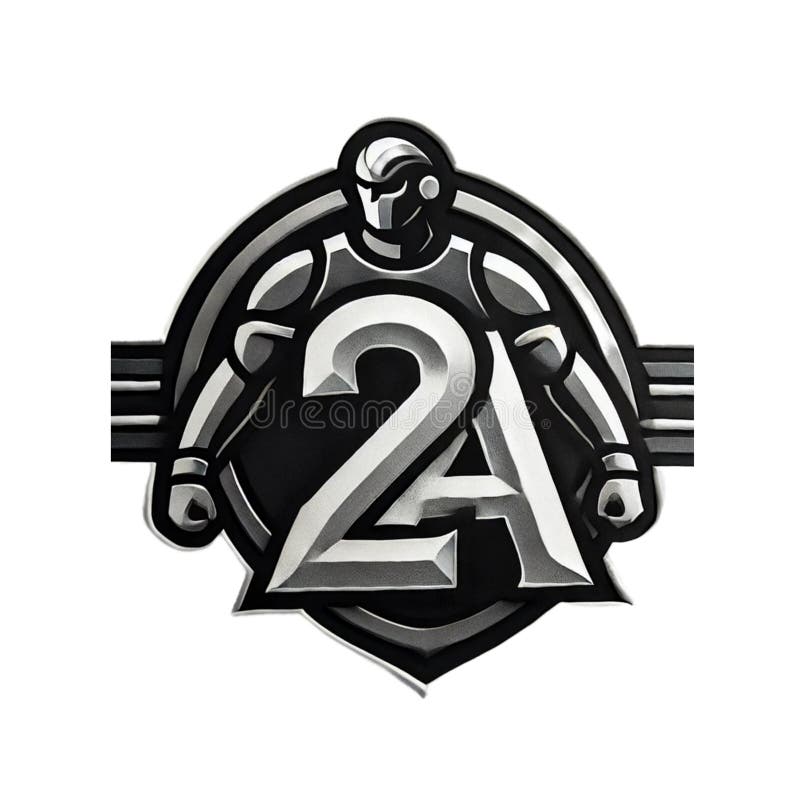 A Lettermark Logo of 2A, Also Known As an Initial Logo Stock ...