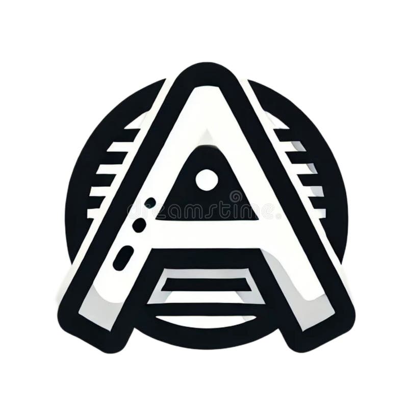 A Lettermark Logo of a, Also Known As an Initial Logo Stock ...