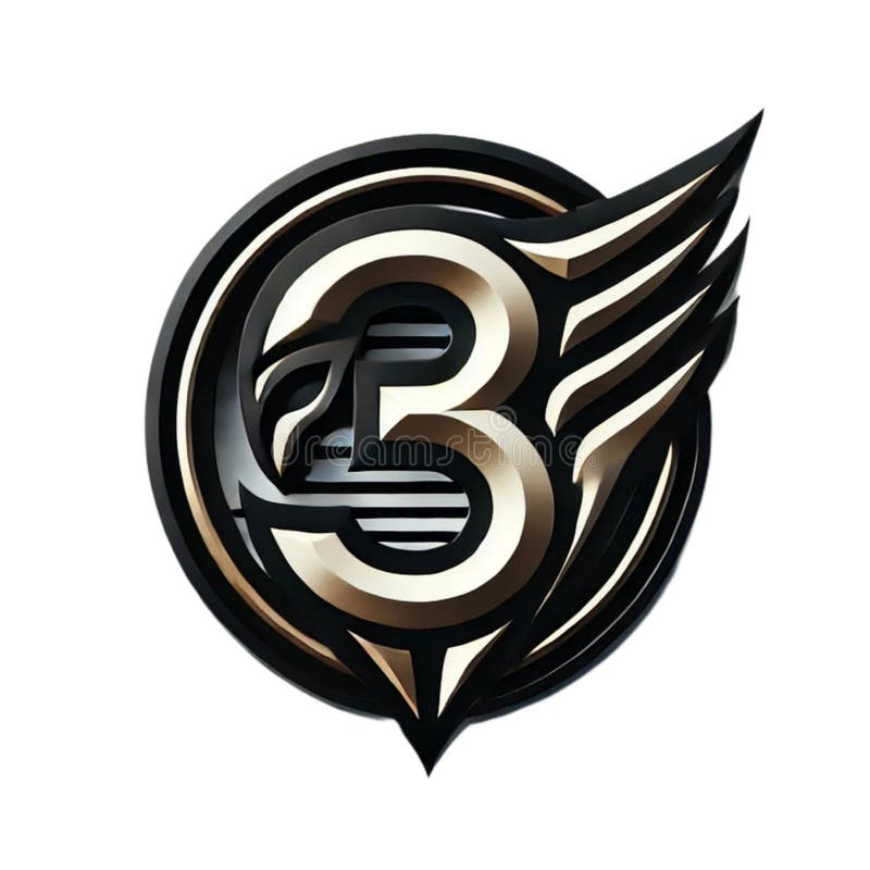 A Lettermark Logo of 3, Also Known As an Initial Logo Stock ...