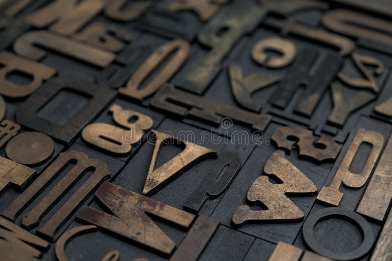 Letterpress alphabet stock photo. Image of letters, design - 42117082