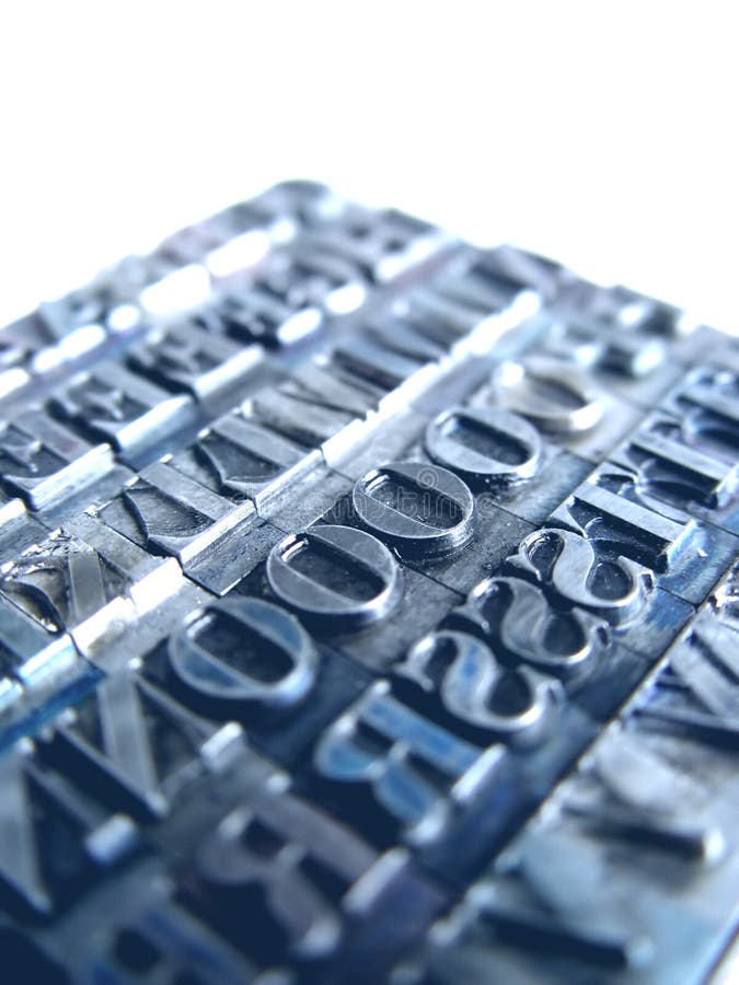 Letterpress Type stock photo. Image of blocks, charactors - 746396
