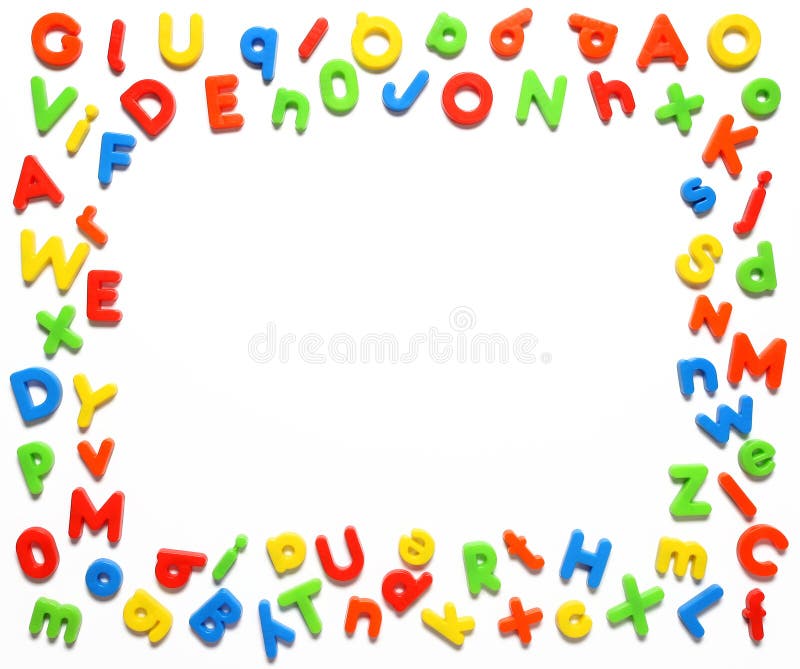 ABC Horizontal Wooden Block Frame Stock Image - Image of path ...