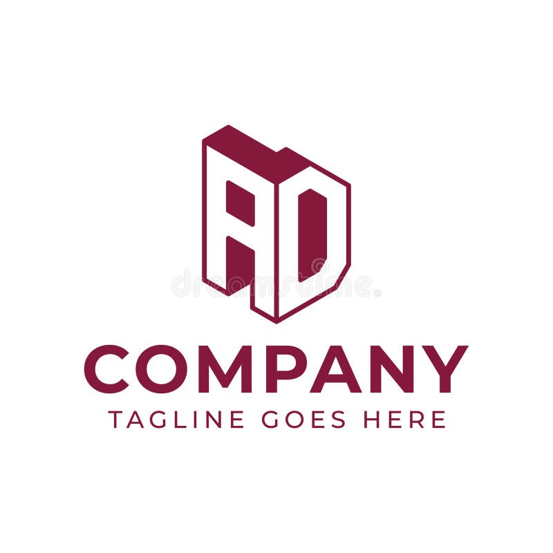 Letters AD 3D Monogram Logo, Represents Professionalism and Innovation ...