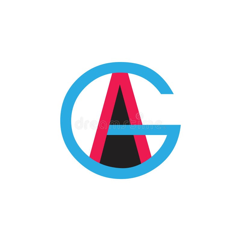Letters Ag Simple Logo Vector Stock Vector - Illustration of alphabet ...