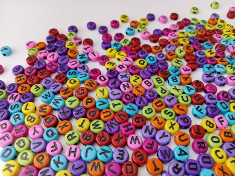 Alphabet Round Beads Stock Illustrations – 16 Alphabet Round Beads ...