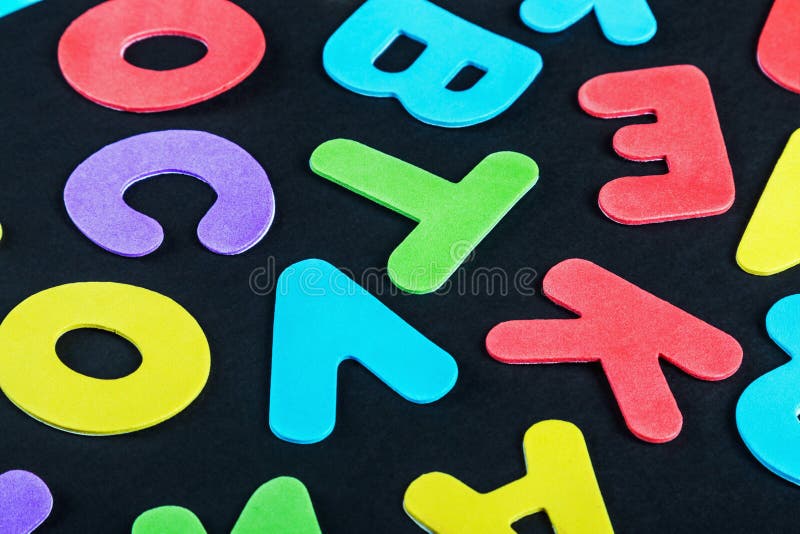 Letters Of Colors Of The Alphabet Stock Image - Image of educational ...