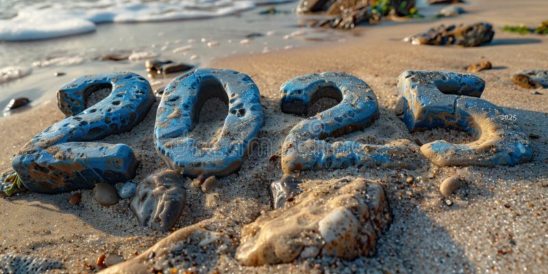 Letters of the Alphabet Formed in the Sand on a Beach Stock Image ...