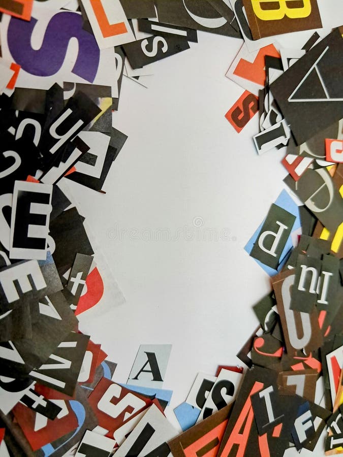 Letters of the Alphabet on a White Background Stock Photo - Image of ...