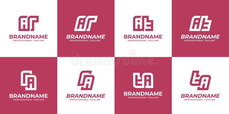 Letters AR RA at TA Monogram Logo, Suitable for Any Initials Brand ...