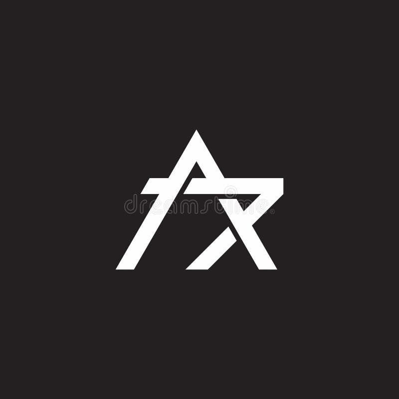 Letters Ar Star Linked Overlap Simple Logo Vector Stock Vector ...