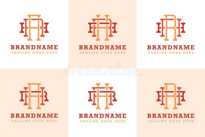 Rah Monogram Logo Set Stock Illustrations – 2 Rah Monogram Logo Set ...