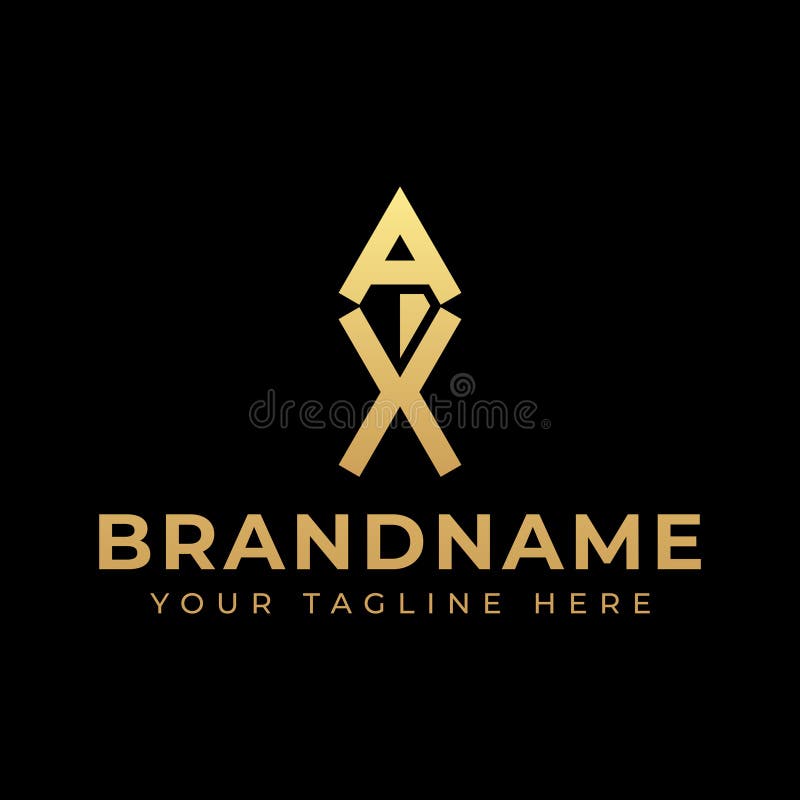 Letters AX or XA Diamond Logo, Symbolizing Elegance, Strength, and ...