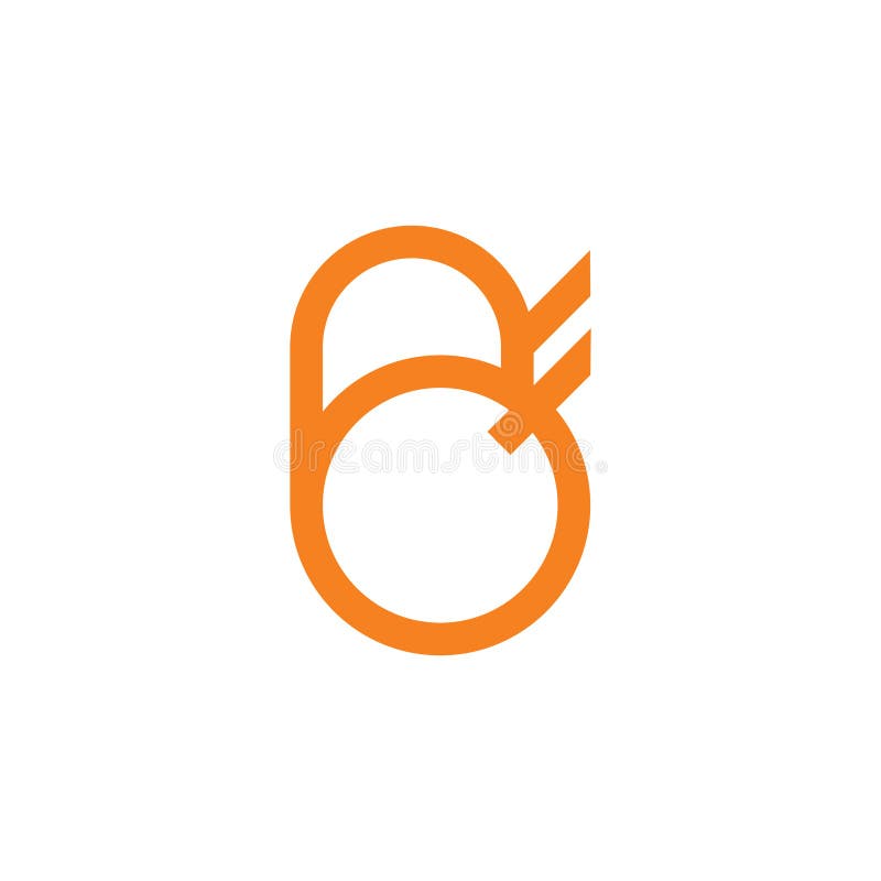 Letters B Simple Geometric Line Logo Vector Stock Vector - Illustration ...