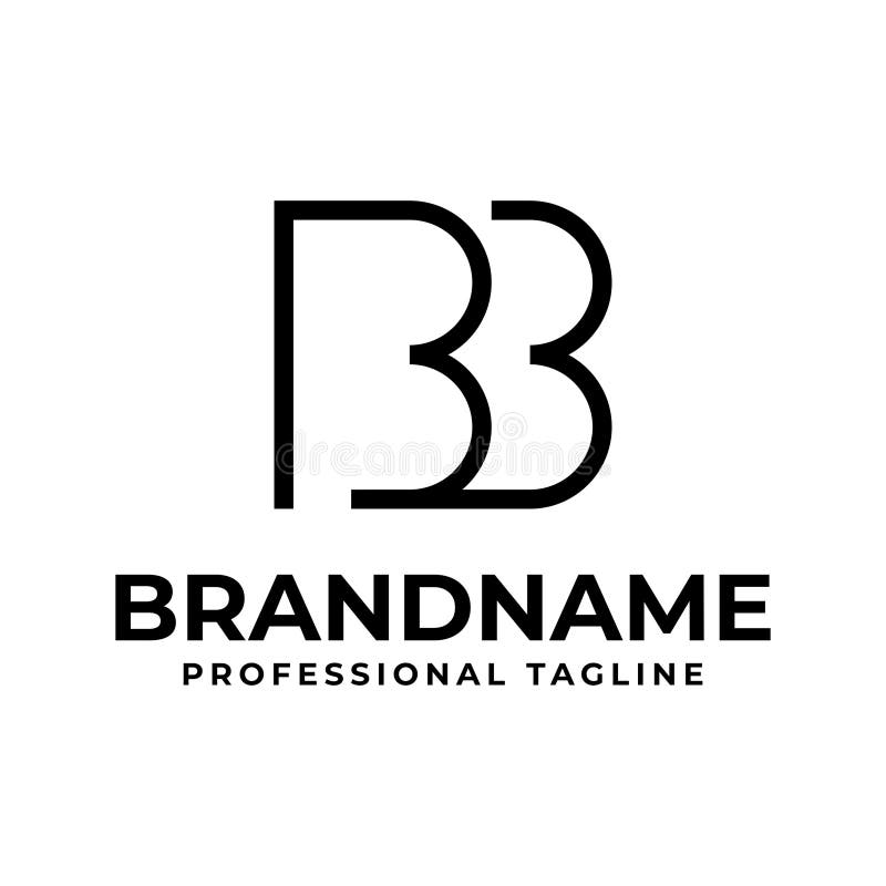 Letters BB Monogram Logo, Suitable for Any Business Stock Vector ...
