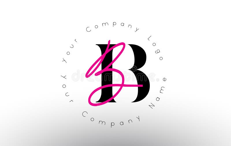 Letters BB Signature with Minimal Design. Simple BB Icon with Circular ...