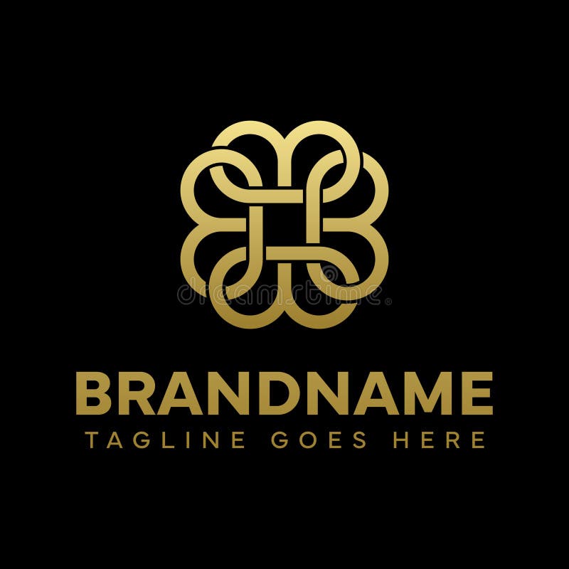 Letters BBBB Ornament Logo, Symbolizing Elegance, Harmony, and ...