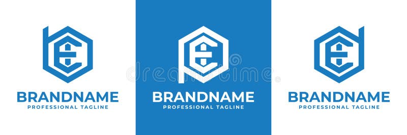 Letters BEI PEI DEI Hexagon Logo, for BEI BIE PEI PIE DEI DIE Initials ...