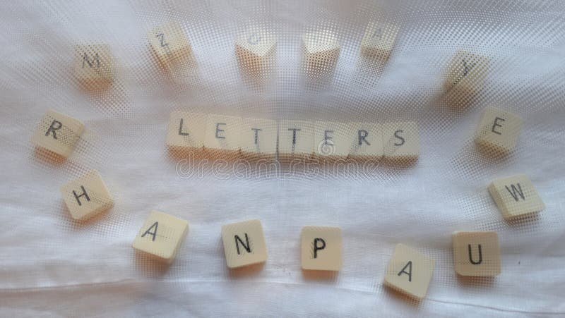 Letters in Blocks Abstract Background Art Stock Image - Image of ...