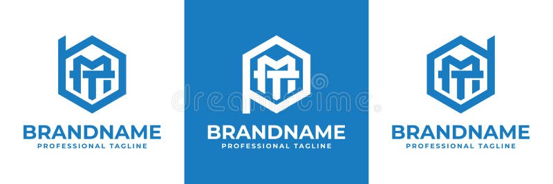 Letters BMT PMT DMT Hexagon Logo, for BMT BTM PMT PTM DMT DTM Initials ...
