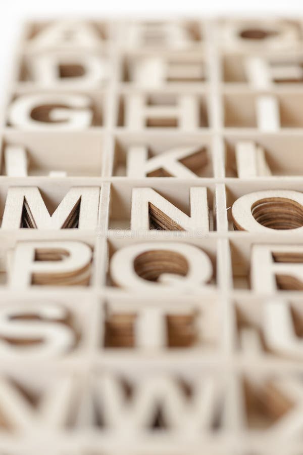 Letters in a Box Small Focus Stock Photo - Image of orderly, alphabet ...