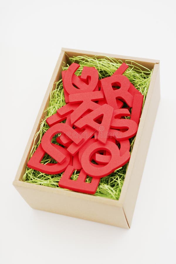 Letters in a box stock photo. Image of deliver, language - 44864046