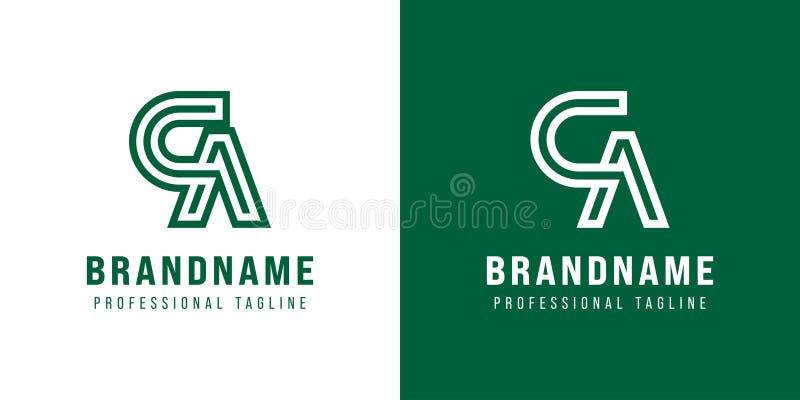 Letters CA Monogram Logo, Suitable for Any Business with AC or CA ...