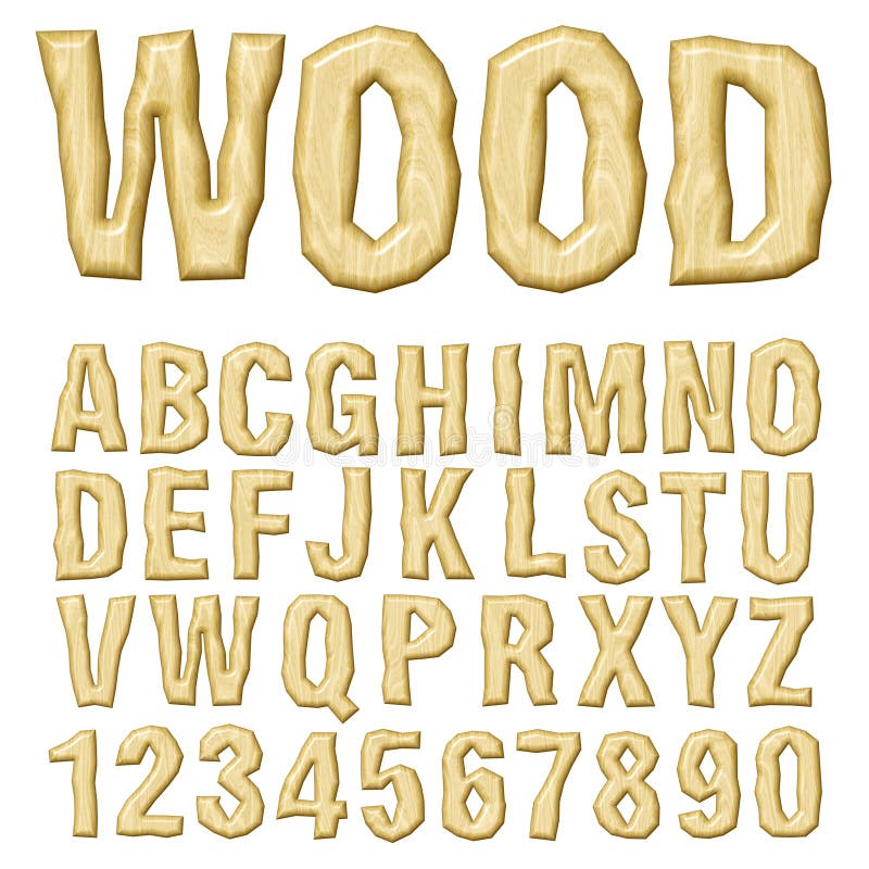 Carved on wood font stock vector. Illustration of scratch - 21080279