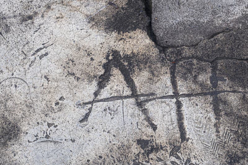 Letters Carved into Concrete Wall Grunge Texture Stock Photo - Image of ...