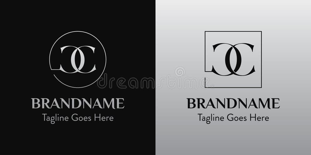 Letters CC in Circle and Square Logo Set, for Business with CC Initials ...