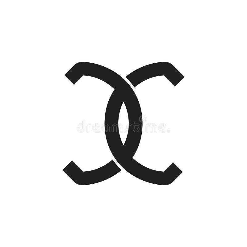 Letters Cc Linked Simple Logo Vector Stock Vector - Illustration of ...