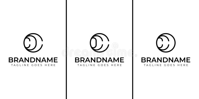 Coc Occ Monogram Circle Logo Stock Illustrations – 1 Coc Occ Monogram ...