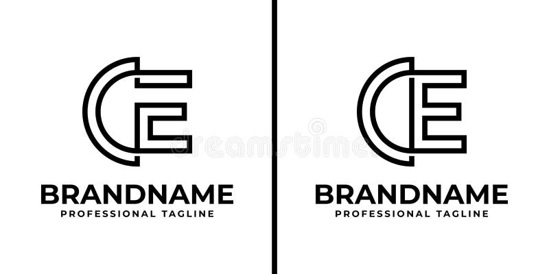 Letters CE Monogram Logo, Suitable for Any Business with CE or EC ...