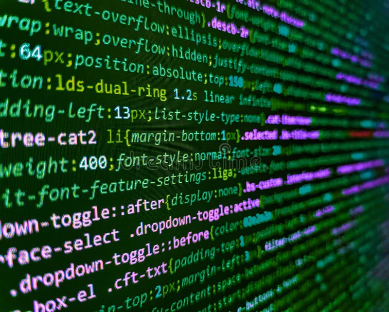 Letters Chars And Digits Abstract Modern Virtual Computer Script Modern Technologies Web