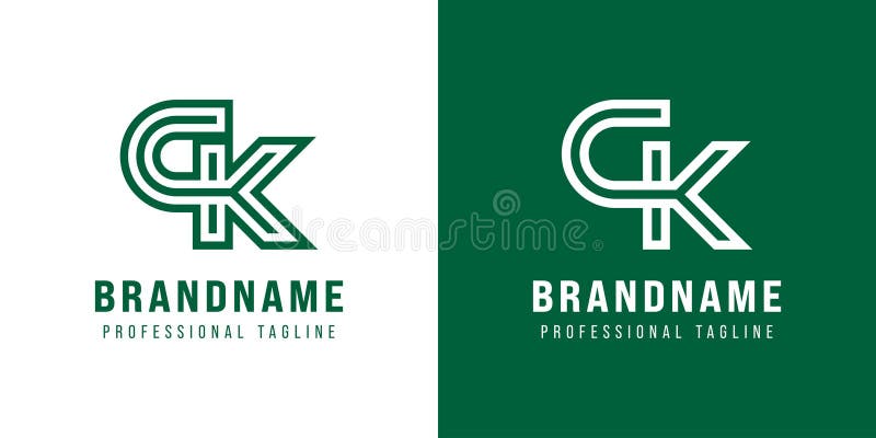 Letters CK Monogram Logo, Suitable for Any Business with KC or CK ...