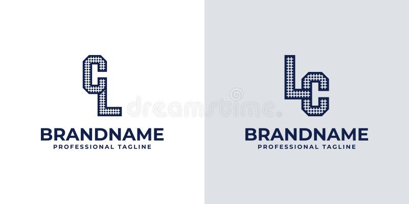 Letters CL and LC Dot Monogram Logo, Suitable for Business with CL or ...