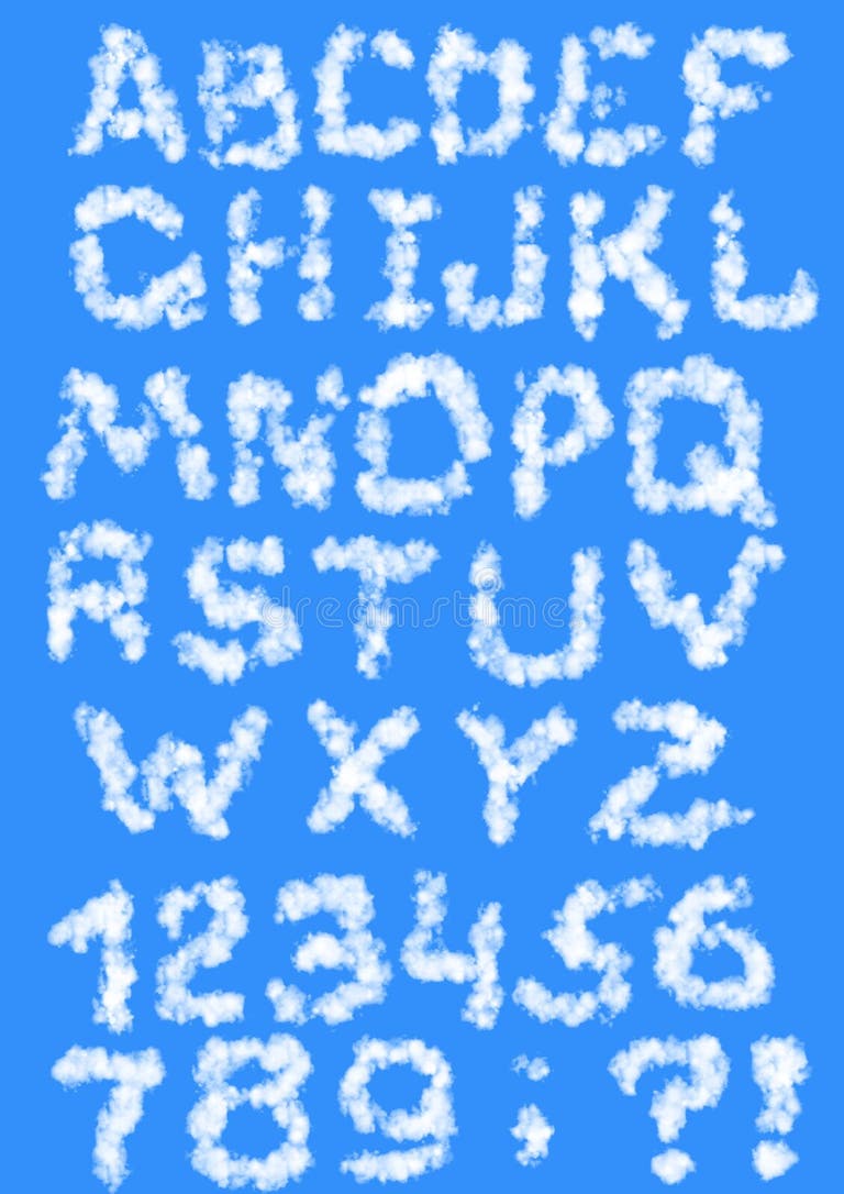 Alphabet Letters Clouds Stock Illustrations – 1,045 Alphabet Letters ...