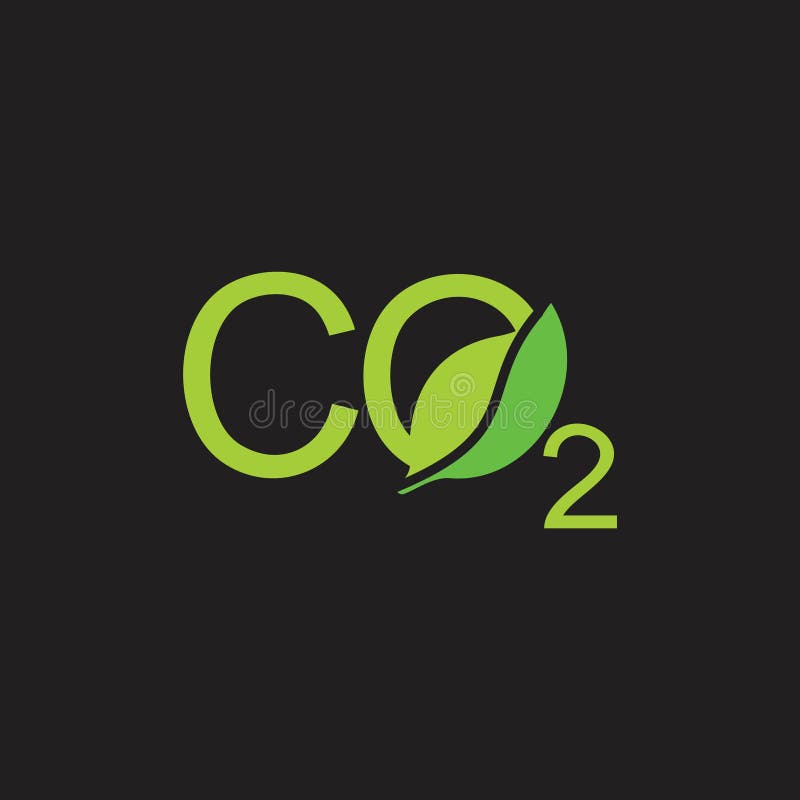 Letters Co2 Leaf Shape Symbol Logo Vector Stock Vector - Illustration ...