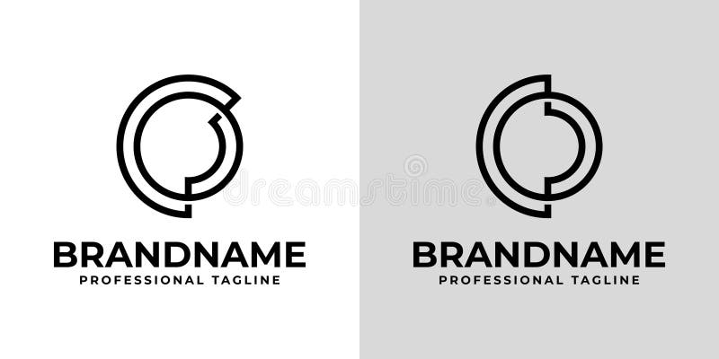 Letters CO Monogram Logo, Suitable for Any Business with CO or OC ...