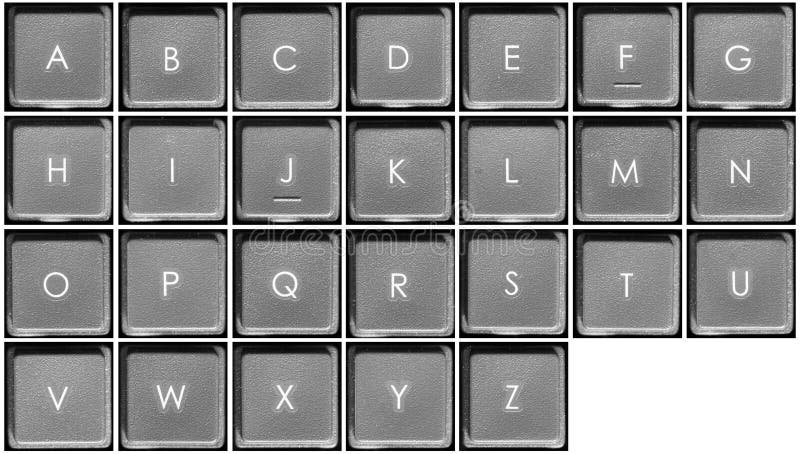 Letters of Computer Keyboard Stock Photo - Image of case, upper: 212211772