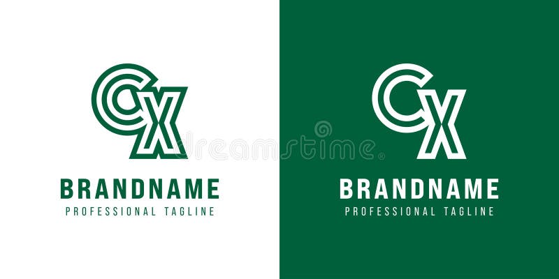 Letters CX Monogram Logo, Suitable for Any Business with XC or CX ...