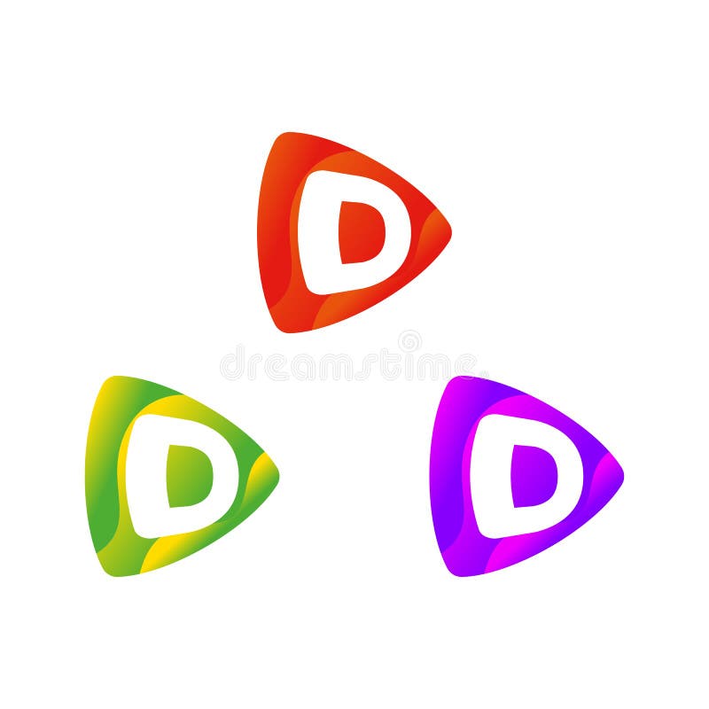 Triangle Coloured Button Logo Stock Illustrations – 47 Triangle ...