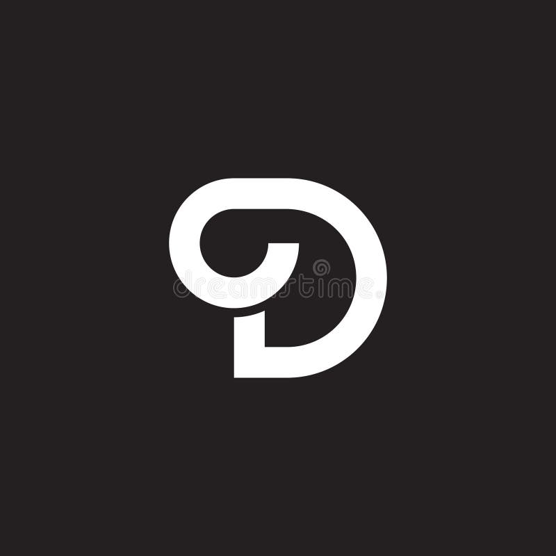 Letters D Sheep Horn Abstract Geometric Logo Vector Stock Vector ...