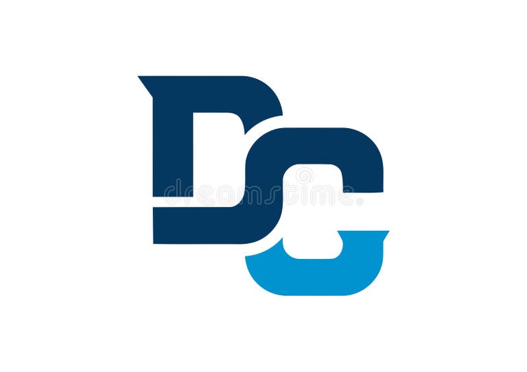 Letters DC Vector Logo stock illustration. Illustration of finance ...