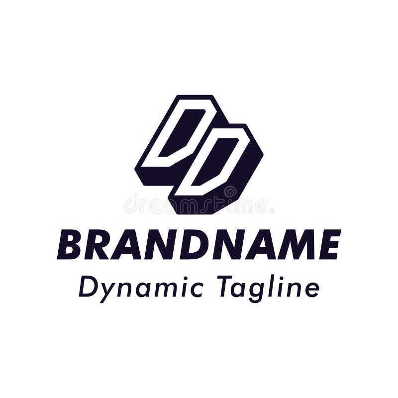 Letters DD 3D Monogram Logo, Suitable for Business with DD Initials ...